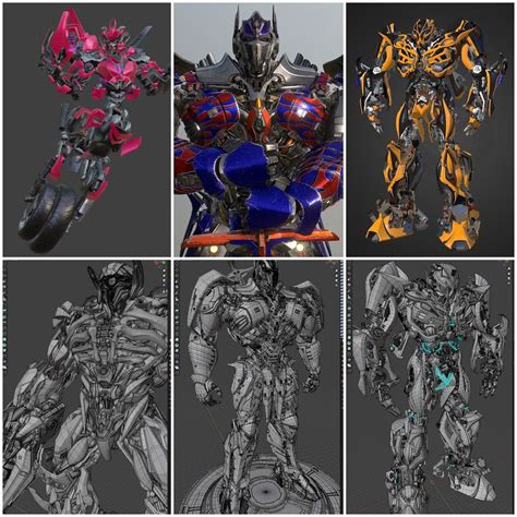 Model Nhân Vật Transformer Highpoly
