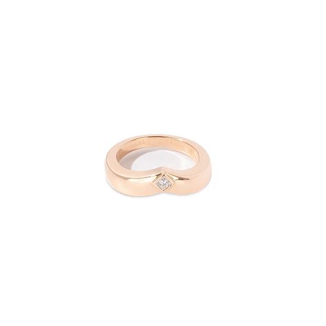 Cartier 18k Rose Gold Diamond Ring