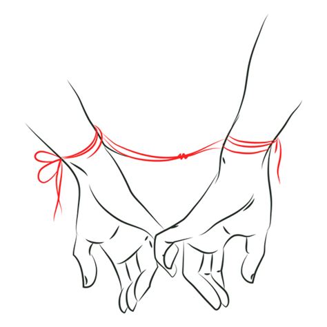 Red String On Hands Png And Svg Design For T Shirts