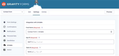 how to connect gravity forms to airtable gravity forms