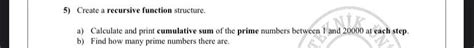 Solved Create A Recursive Function Structure A Chegg
