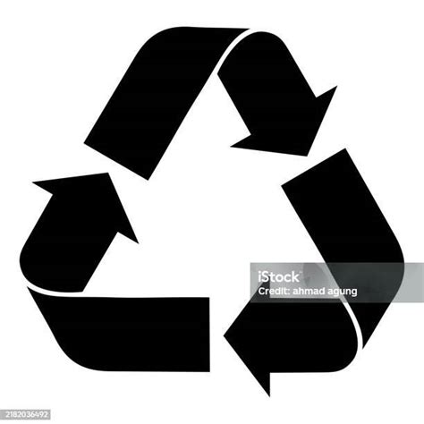 보편적 인 재활용 기호 고립 된 검은 아이콘 정확한 벡터 일러스트 레이 션 개념에 대한 스톡 벡터 아트 및 기타 이미지 개념 개념과 주제 돌기 Istock