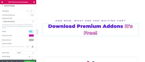 How To Add An Outlined Heading To My Website Premium Addons