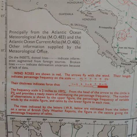 Routeing Chart North Atlantic Ocean 5124 5 Admiralty Routing Map 1980 Revision 4551190395
