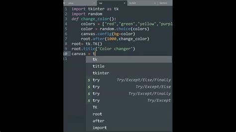 Color Changing App GUI Using Tkinter Library In Python Pythonlearning