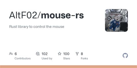 Github Altf02mouse Rs Rust Library To Control The Mouse