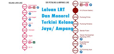Peta Laluan Lrt Monorel Terkini Dan Senarai Stesen Mysemakan