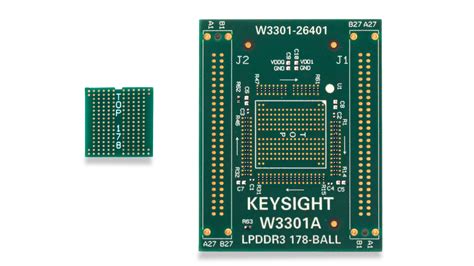 w3301a lpddr3 178 ball bga interposer for logic analyzers keysight