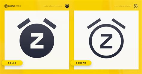 alarm snooze icon · duotone · coreui icons · svg javascript