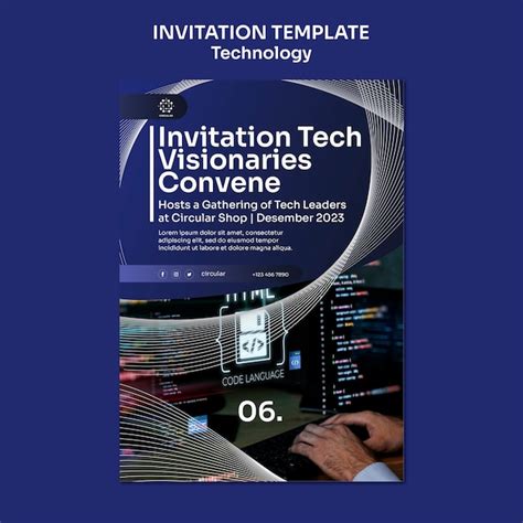 Free Psd Technology Template Design