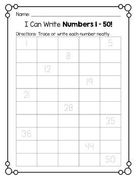 Handwriting Writing Numbers Up To By LIVIN IN A VAN DOWN BY THE RIVER