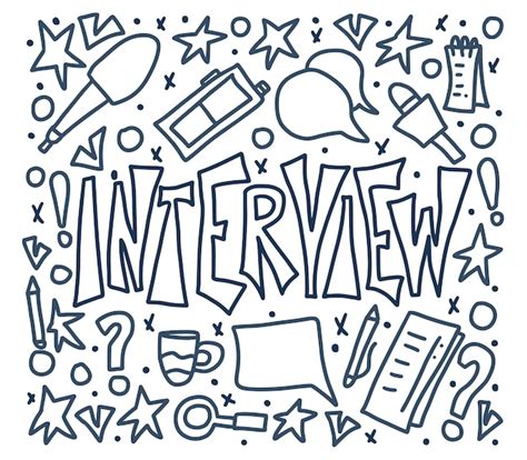 Premium Vector Interview Design Poster Vector Illustration