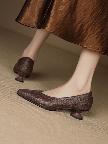 Туфли Женский Coolcept Овчина размер 34 5 Толстый каблук лодочки Китай Без застёжки Закрытый