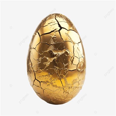 Egg In Gold Foil Isolated Object Egg In Gold Gold Png Transparent Image And Clipart For Free