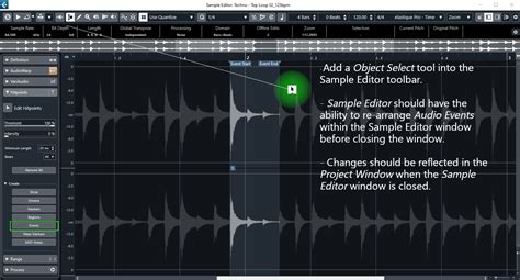 Sample Editor Should Contain A Object Select Tool Cubase Steinberg Forums