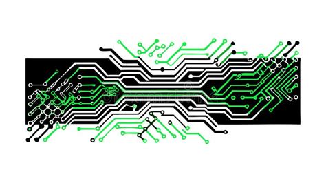 Green Circuit Board Pattern Technology Vector Design Generative Ai