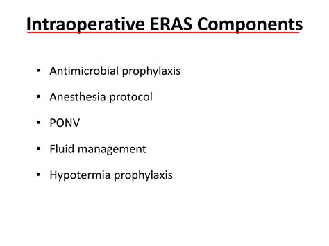 Eras Protocol Pptx Digestive Disorders Diseases And Conditions
