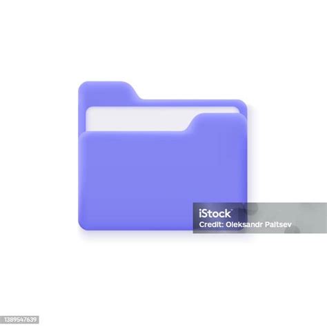 최소 한 스타일의 3d 파일 폴더 아이콘 파일 저장소 개념입니다 흰색 배경에서 격리된 벡터 그림입니다 3차원 형태에 대한 스톡