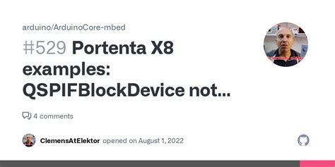 Portenta X8 Examples QSPIFBlockDevice Not Found Issue 529 Arduino