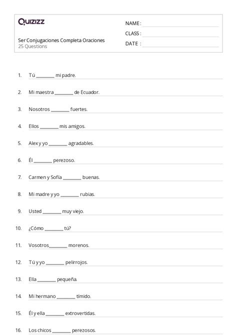 Hojas De Trabajo De Oraciones Compuestas De Sexto Grado