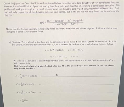 Solved One Of The Joys Of The Derivative Rules We Have