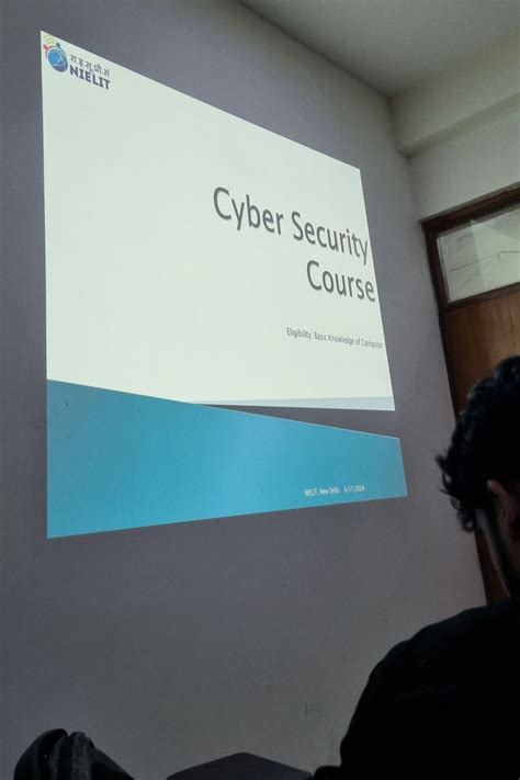 Nitin Nirmalkar On Linkedin Nielit Cybersecurity Networking Techjourney Summercourse