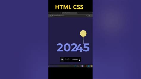 🎉 Happy New Year With Html Css And Javascript Creative Coding Shorts Shortsfeed Coding
