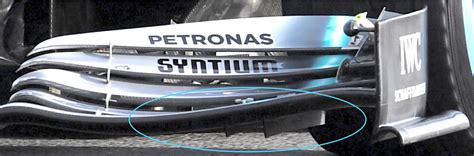 Merc W10 Front Wing Strakes Racecar Engineering