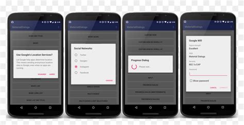 Android Material Dialogs Custom Dialog List Android Hd Png Download