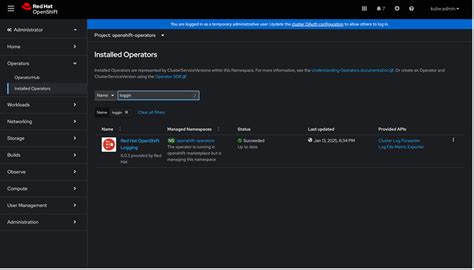 Transitioning To Loki For Logging In Red Hat Openshift Version 6 And Above