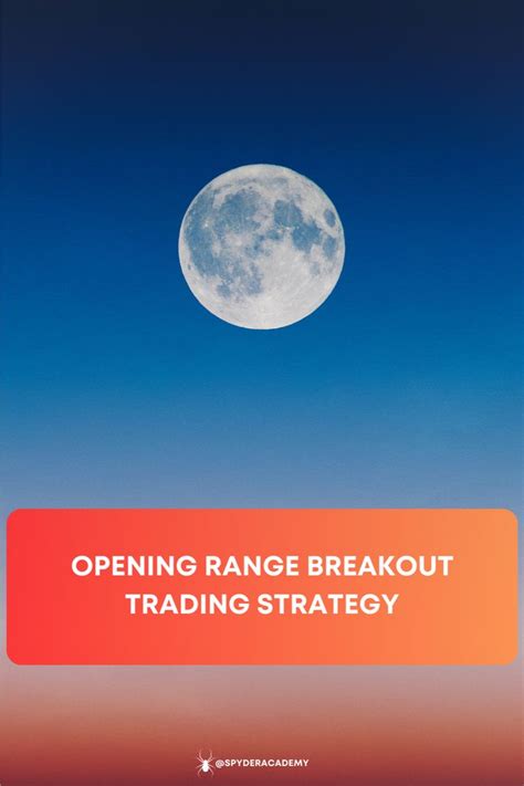 Opening Range Breakout Strategy Learn To Trade