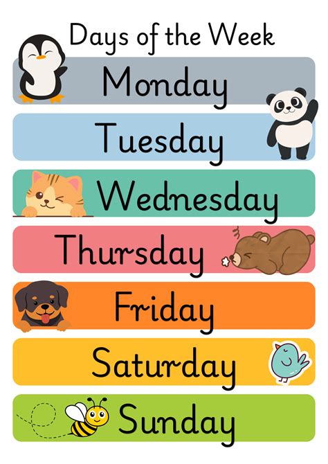 Days Of The Week Artofit
