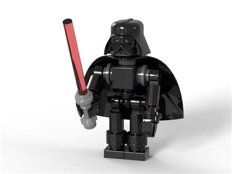 Lego Moc Darth Vader Buildable Mini Figure By Beskarbricks Rebrickable Build With Lego