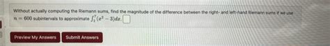 solved without actually computing the riemann sums find the