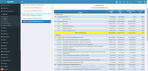 Modul Keuangan Laporan Bidang Semester 1 Tidak Sesuai · Issue 6510 · Opensidopensid · Github