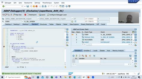 117 Abap Oops Exception Class Use In Program Part6 Youtube