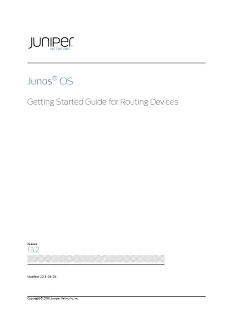 Juniper Os Getting Started Guide For Routing Devices Pdf Domain Name System Network Protocols