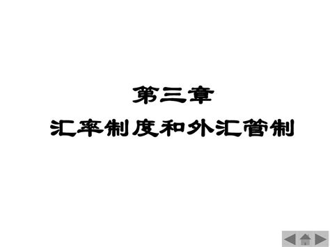 第3章 汇率制度和外汇管制word文档在线阅读与下载无忧文档