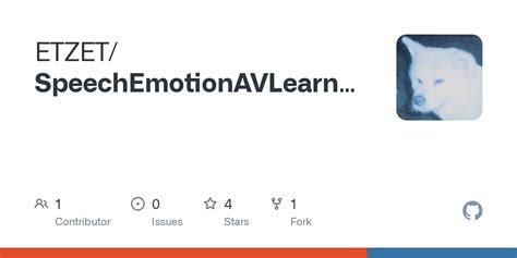 GitHub ETZET SpeechEmotionAVLearning