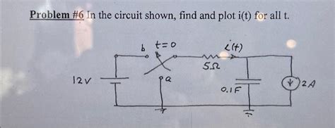 Solved Problem In The Circuit Shown Find And Plot I T Chegg Com