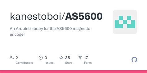 Github Kanestoboias5600 An Arduino Library For The As5600 Magnetic Encoder