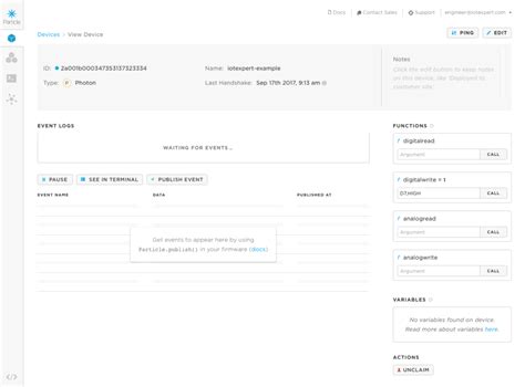 Particle Photon Configuration With Tinker Firmware Iot Expert