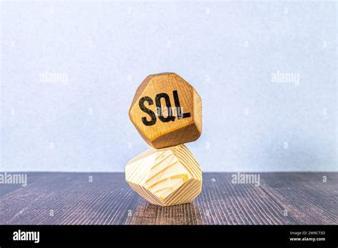 Wooden Cubes With Text Sql Short For Structured Query Language