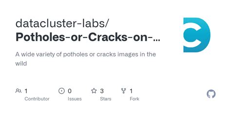 Github Datacluster Labs Potholes Or Cracks On Road Image Dataset A Wide Variety Of Potholes