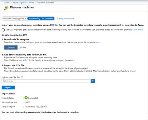 Assess Servers For Migration Using Csv Import Microsoft Community Hub