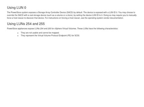 Powerstore Special Luns Dell Powerstore Vmware Vsphere Best Practices Dell Technologies