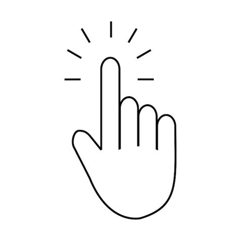 Ilustração Do ícone De Seta Do Cursor Do Mouse Do Computador Vetor