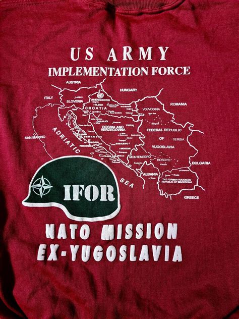 Vintage Us Army Implementation Force Nato Mission Exy… Gem