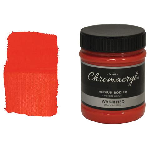Chromacryl 250ml Warm Red Au