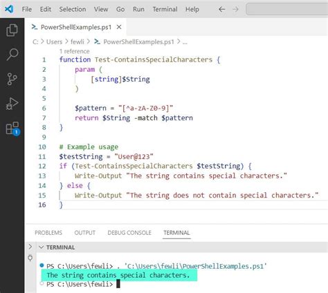 Check If A Powershell String Contains Special Characters